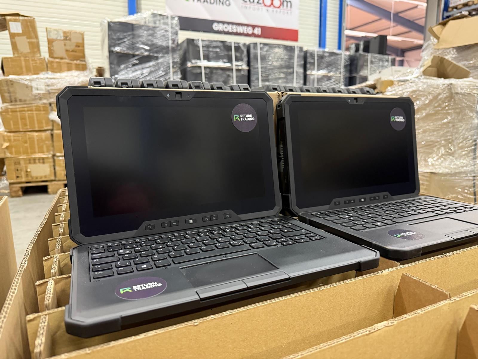 49x Dell Latitude 7212 Rugged Extreme Tablet w/ Keyboards - CazOOm